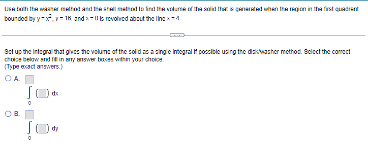 Solved Use both the washer method and the shell method to | Chegg.com