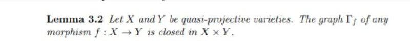 Solved Lemma 3 2 Let X And Y Be Quasi Projective Varieties