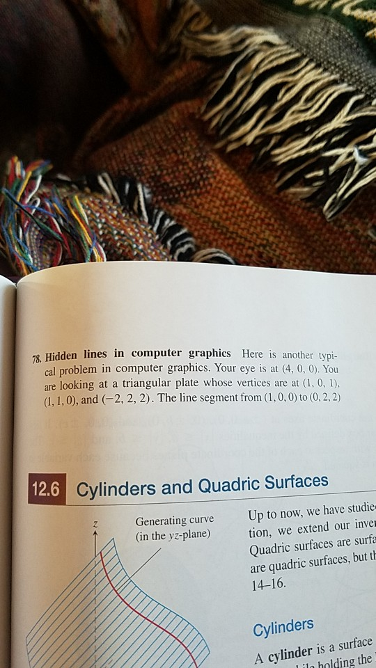 Solved Hidden lines in computer graphics Here is another | Chegg.com