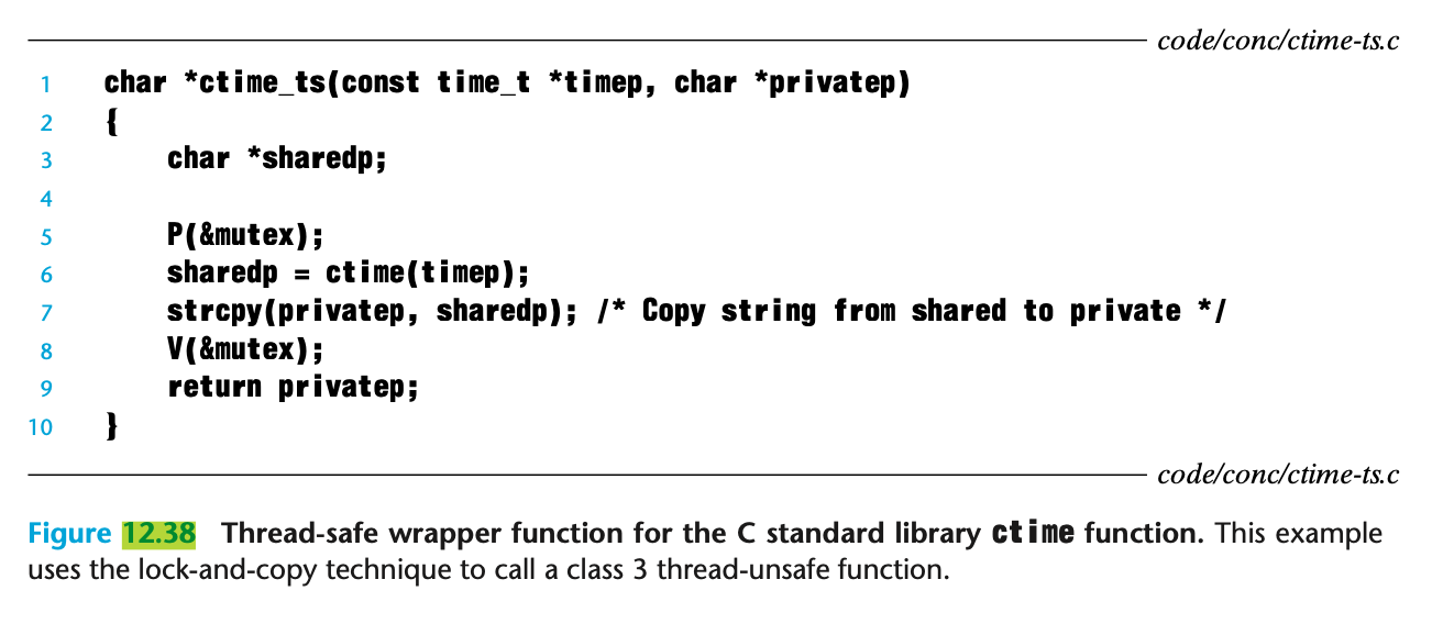 Solved Problem 5 Consider The Thread Safe Wrapper Function 7769