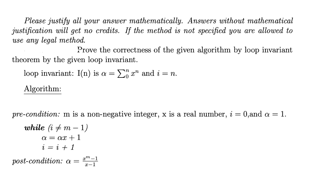 Solved Please justify all your answer mathematically. | Chegg.com