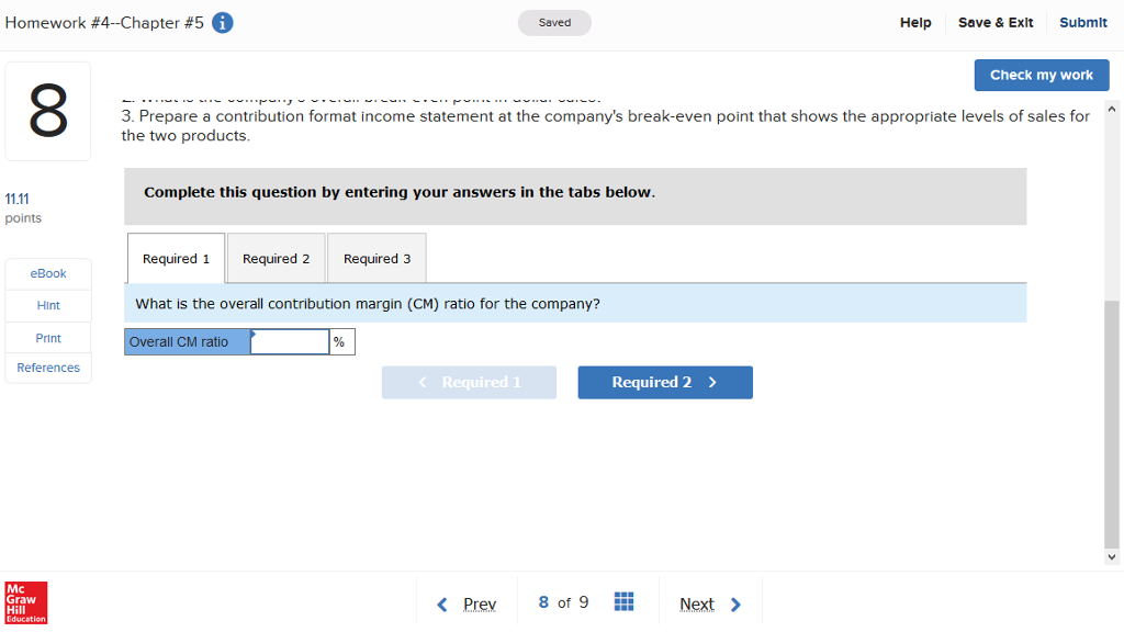 Solved Homework #4-Chapter #5 0 Help Save & Exlt Submit | Chegg.com