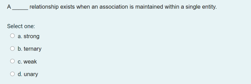 Solved If an entity can exist apart from all of its related | Chegg.com