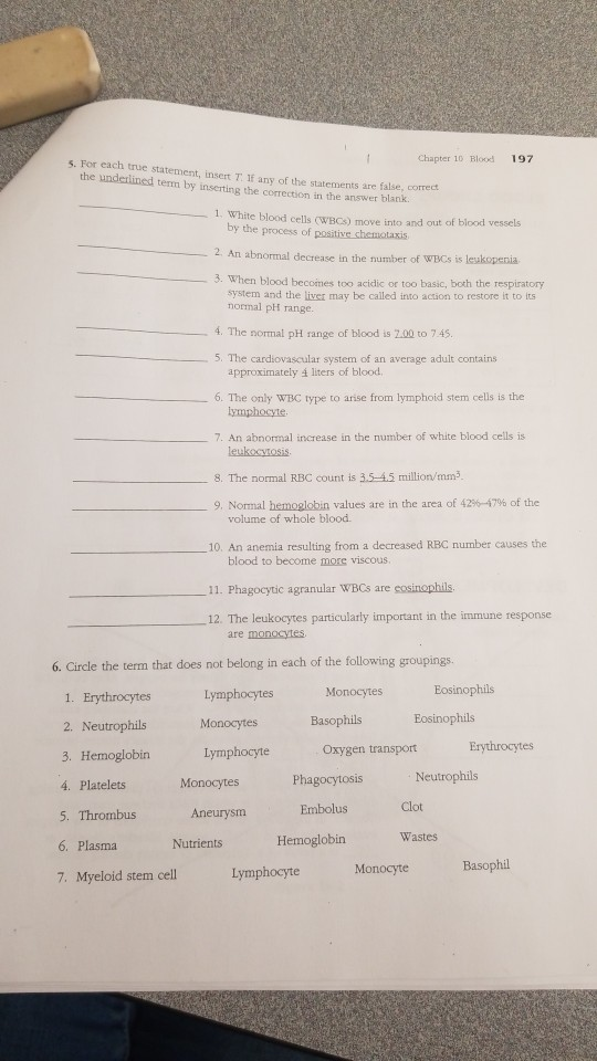 Solved 1 Chapter 10 Blood 197 5 For Each True Statement Chegg solved-1-chapter-10-blood-197-5-for-each-true-statement-chegg