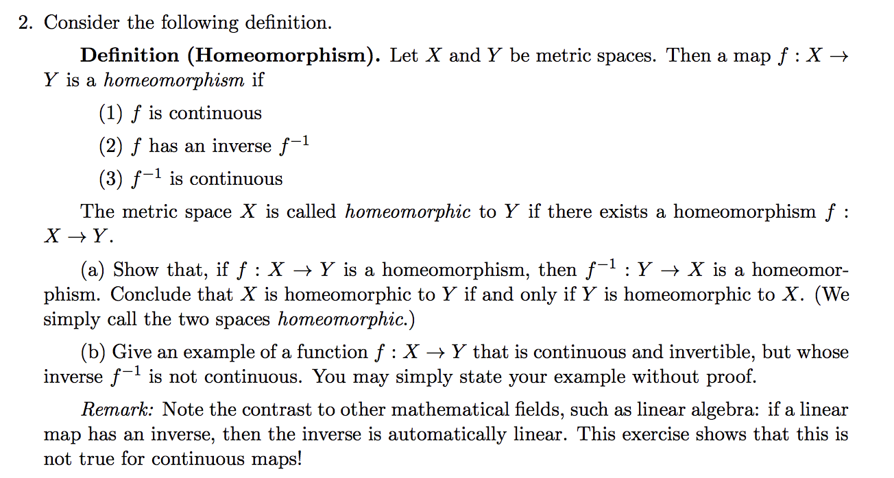 Solved 2. Consider the following definition. Definition | Chegg.com