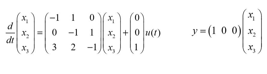 Solved 3) The state-space model of the linear-time invariant | Chegg.com