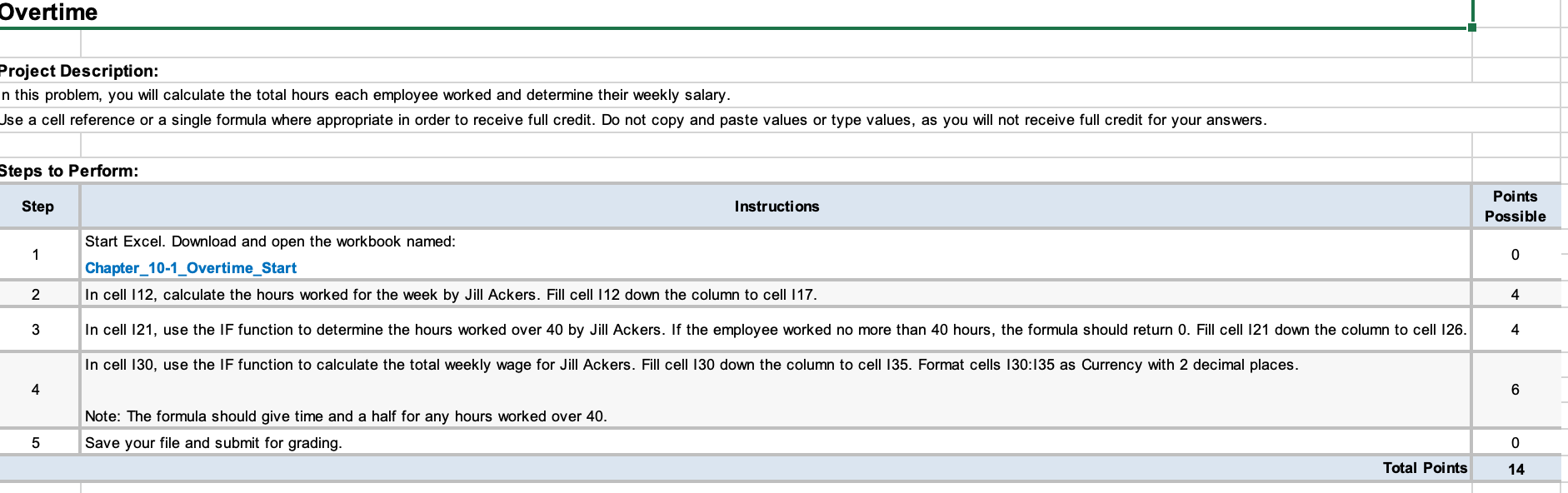 Solved Overtime Project Description: n this problem, you | Chegg.com