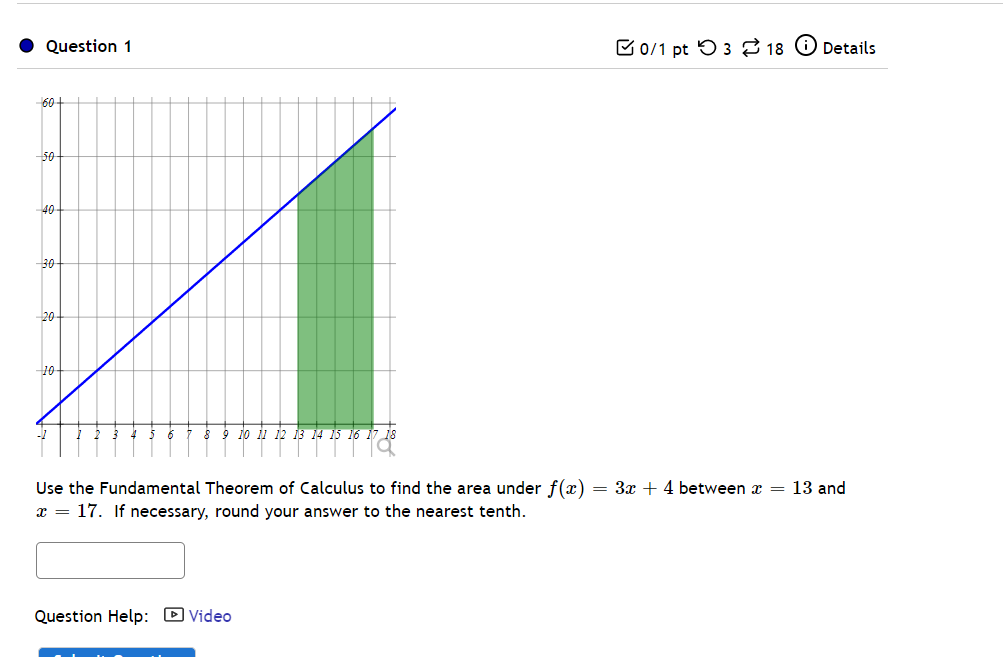 Solved Question 1 B0/1 pt 3 18 Details 60 50 40 30 20- 10 70 | Chegg.com