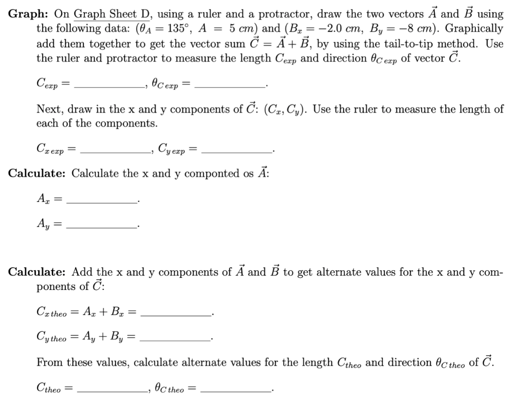 Solved Graph: On Graph Sheet D, using a ruler and a | Chegg.com