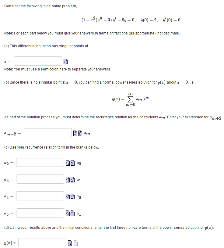 Solved Consider the following initial value problem, | Chegg.com