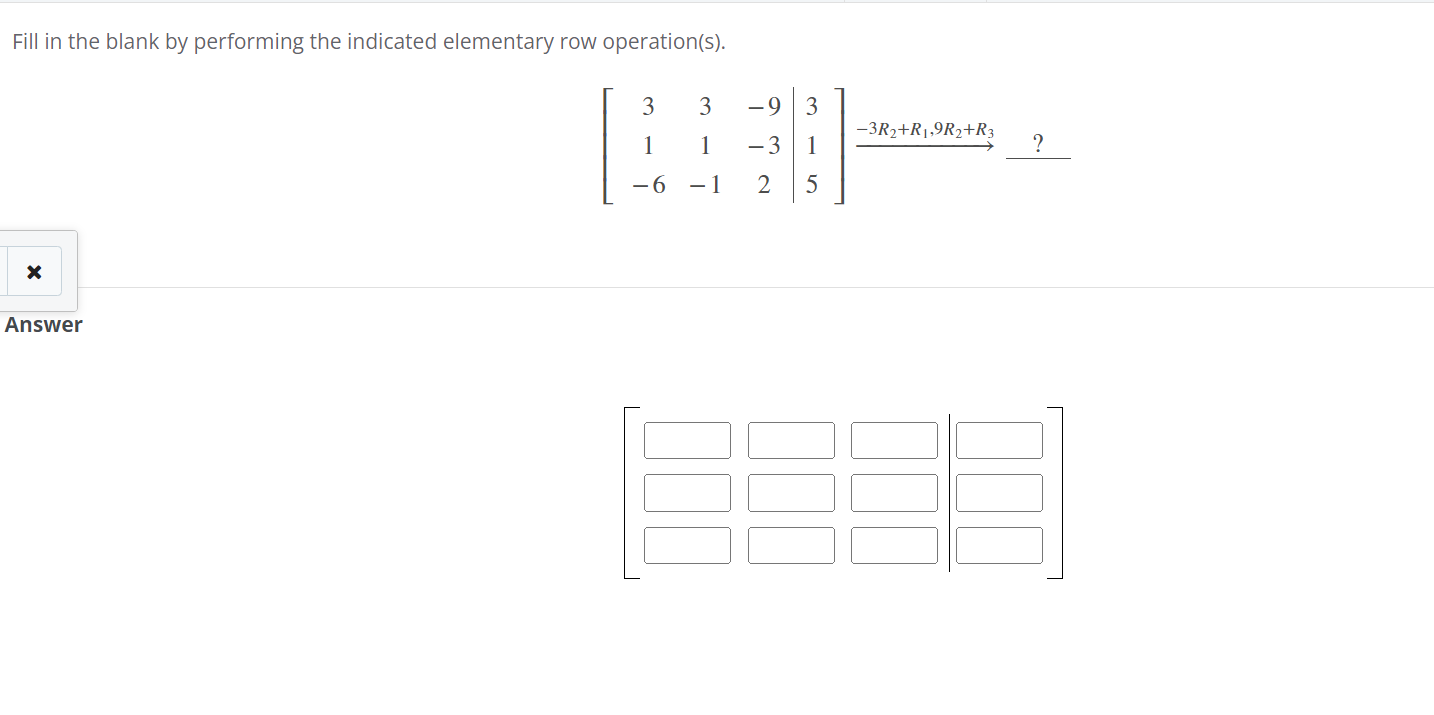 Solved Fill in the blank by performing the indicated | Chegg.com
