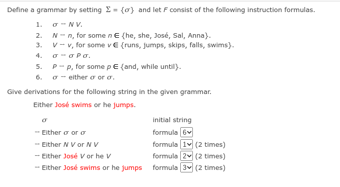 Solved Define a grammar by setting Σ={σ} and let F consist | Chegg.com