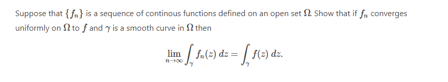 Solved Suppose that {fn} is a sequence of continous | Chegg.com