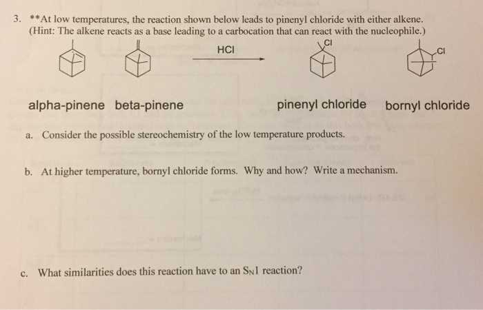 Solved 3. **At low temperatures, the reaction shown below | Chegg.com