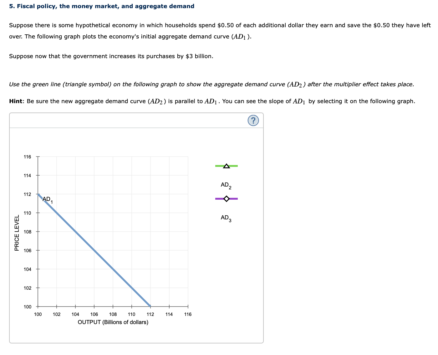 Solved Use the purple line (diamond symbol) on the graph at | Chegg.com