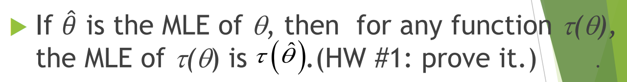 Solved If θ^ is the MLE of θ, then for any function the MLE | Chegg.com