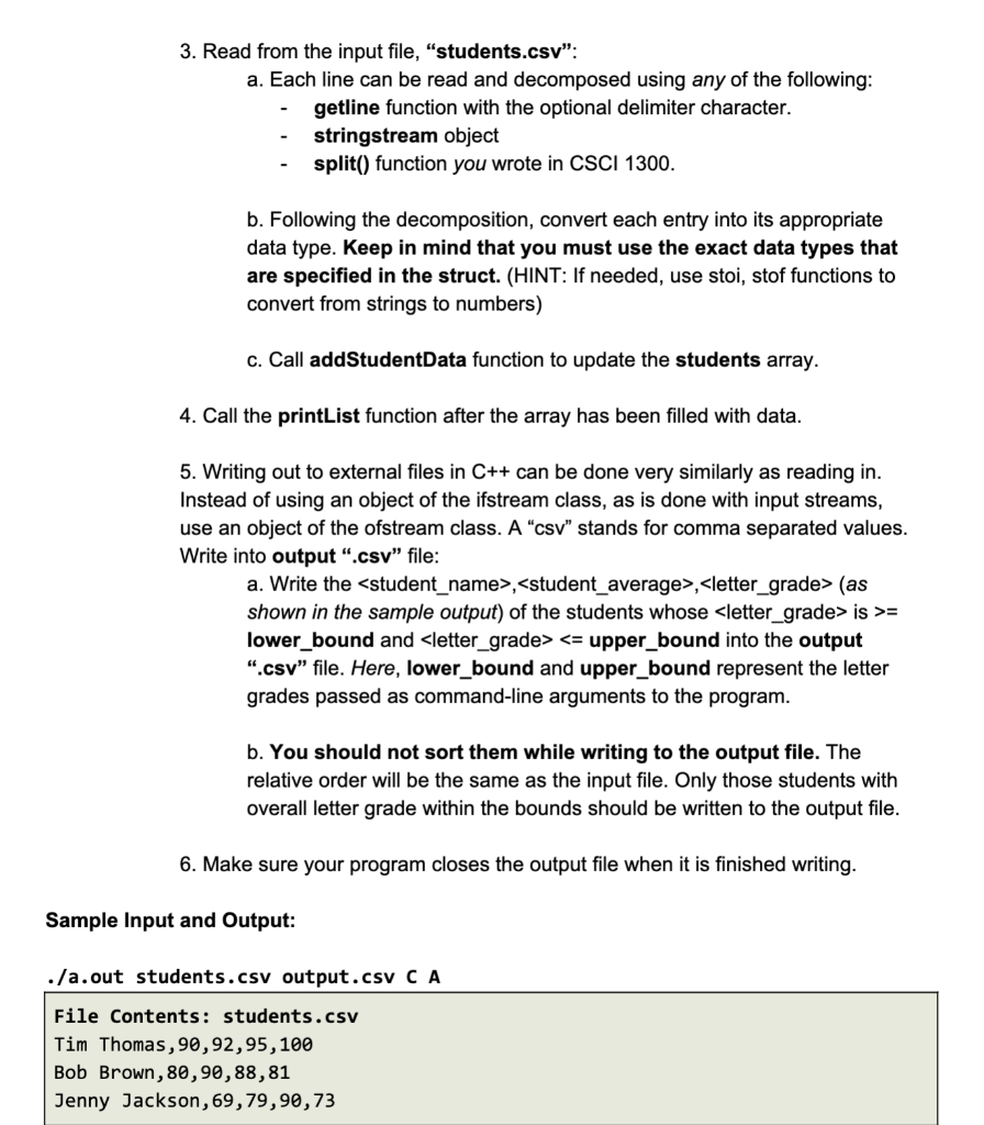 Solved Problem 2 Overview: In this question, you will write | Chegg.com