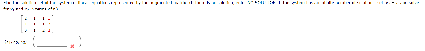 Solved Solve the system using either Gaussian elimination | Chegg.com