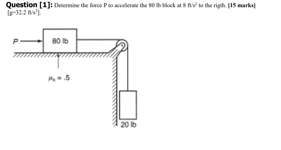 Solved Please show the FBD and the kinetic diagram. Also, | Chegg.com