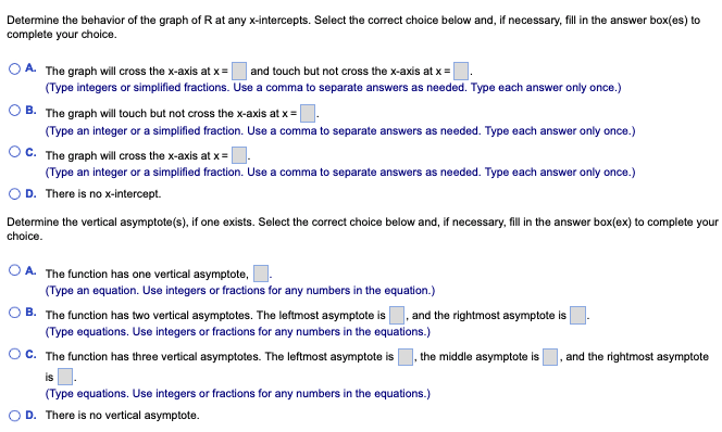 Solved Follow the steps for graphing a rational function to | Chegg.com