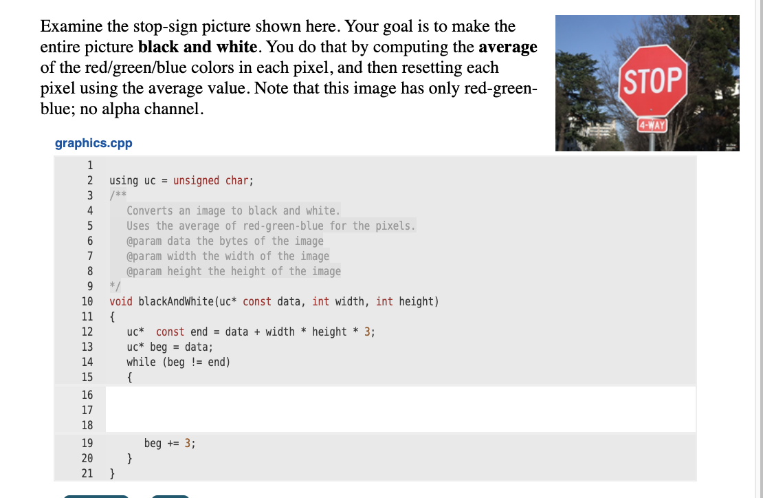 Solved Examine the stop-sign picture shown here. Your goal | Chegg.com