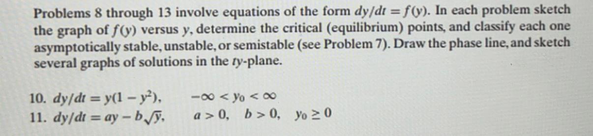 Solved Problems 8 through 13 involve equations of the form | Chegg.com