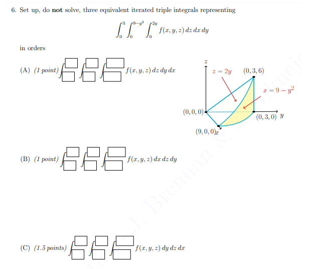 Solved 5. (3.5 points) Find the volume of the solid enclosed | Chegg.com