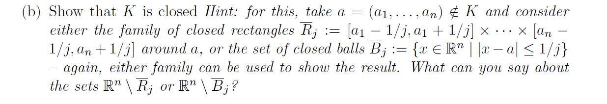 Solved This problem treats the part of the Heine-Borel | Chegg.com