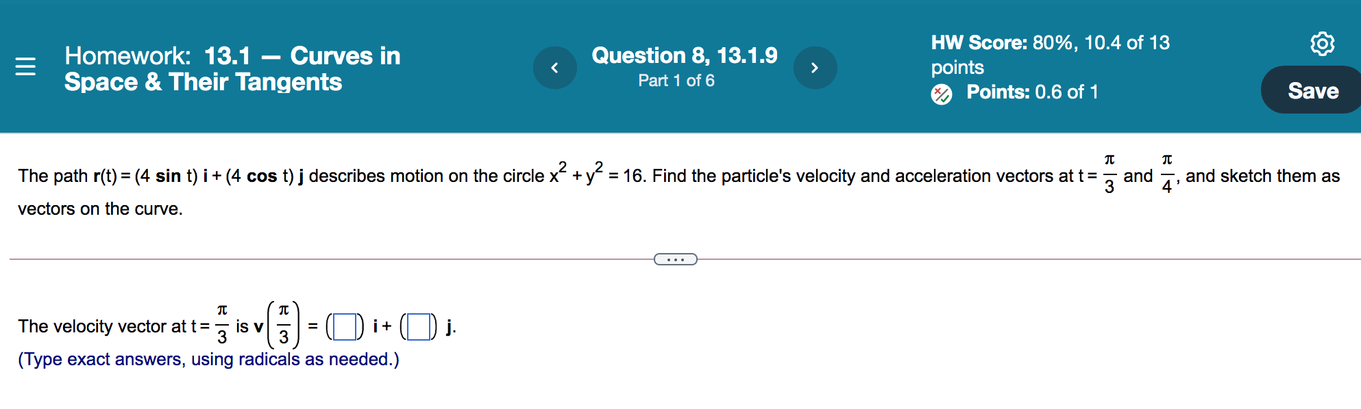 Solved 13.1 Q 8 **********PLEASE HELP WITH ALL PARTS, | Chegg.com