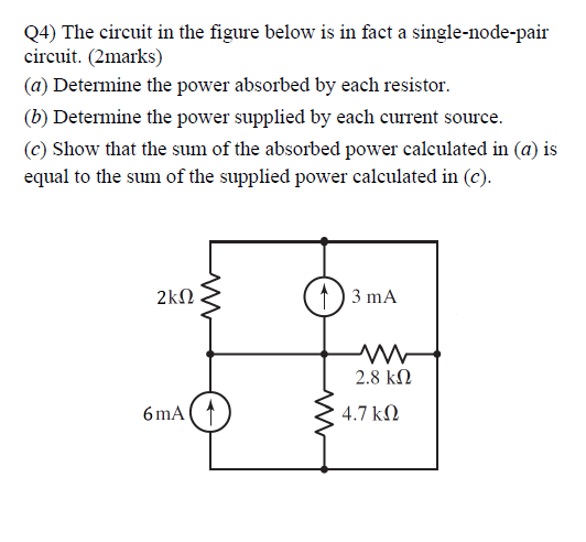Solved Q4) The circuit in the figure below is in fact a | Chegg.com
