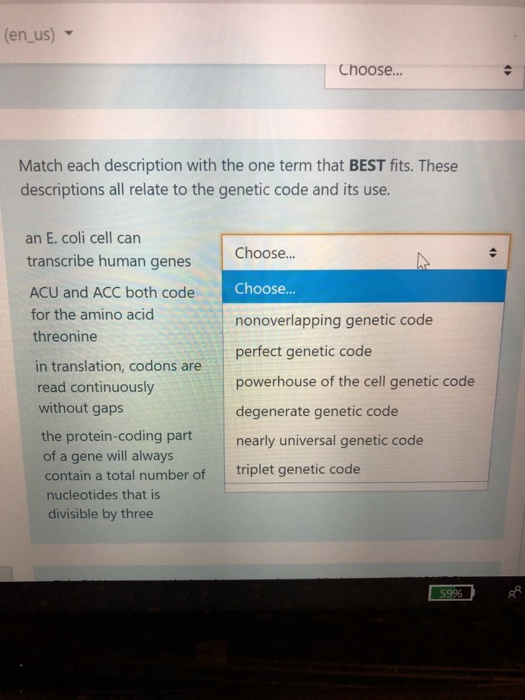 Solved Match each description with the one term that BEST | Chegg.com
