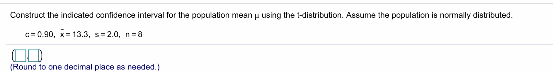 Solved Construct the indicated confidence interval for the | Chegg.com
