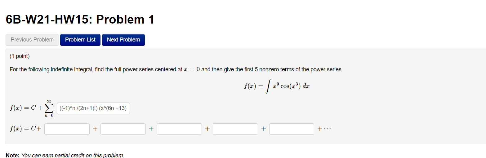 Solved 6B-W21-HW15: Problem 1 Previous Problem Problem List | Chegg.com