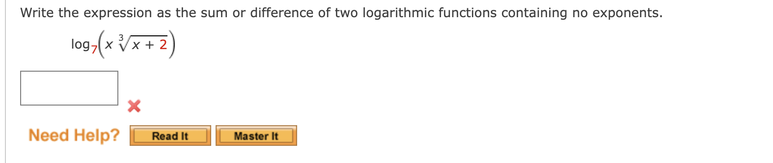 Solved Write the expression as the sum or difference of two | Chegg.com