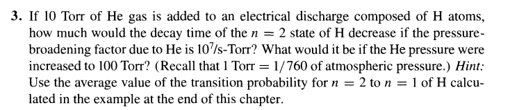 Solved If 10 Torr of He gas is added to an electrical | Chegg.com