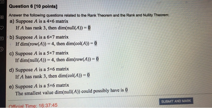 Solved Question 6 [10 points] Answer the following questions | Chegg.com