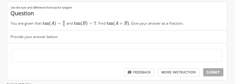 Solved Use the sum and difference formula for tangent | Chegg.com