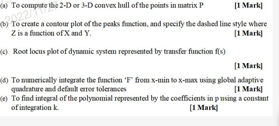 Solved a) To compute the 2-D or 3-D convex hull of the | Chegg.com