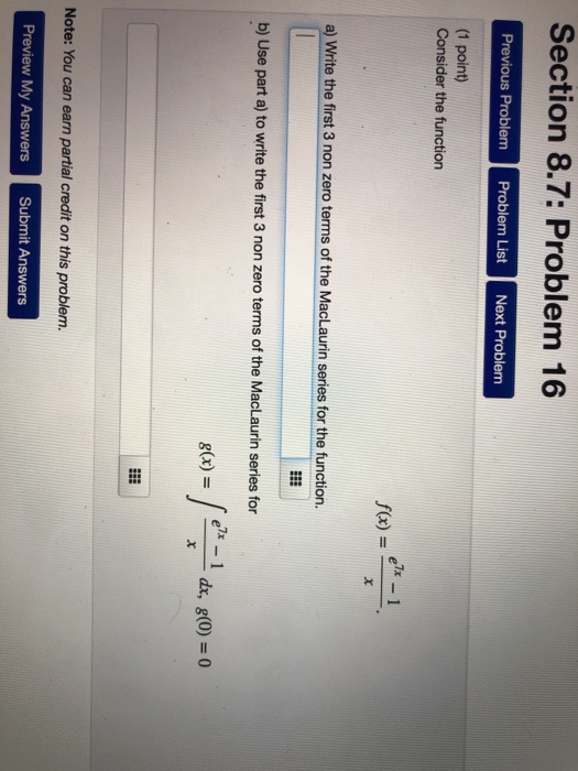 Solved Section 8.7: Problem 16 Previous Problem Problem List | Chegg.com