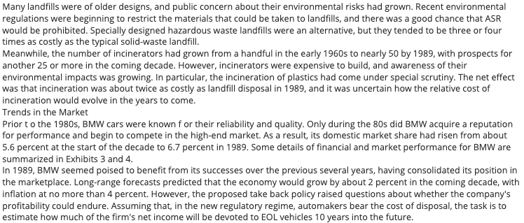 Refer to the BMW Company case. Design a spreadsheet | Chegg.com