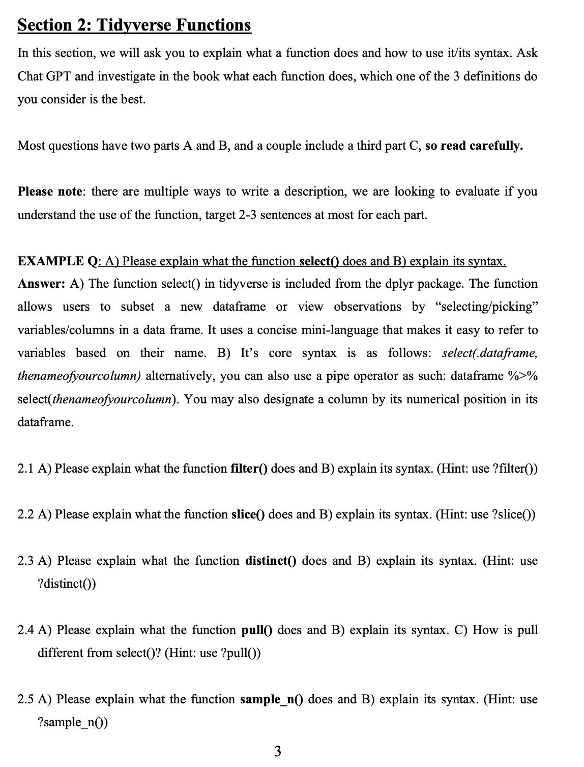 Solved 2.6 A) Please explain what the function arrange() | Chegg.com