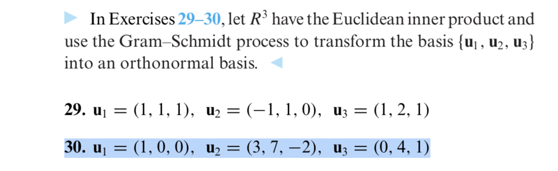 Solved I understand the method to the Gram-Schmidt process, | Chegg.com
