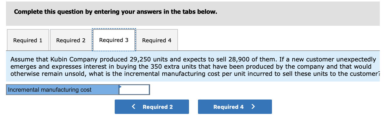Solved Required information Cost Classifications (Algo) [The | Chegg.com