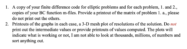Solved Numerical Problem 1. The function u satisfies | Chegg.com