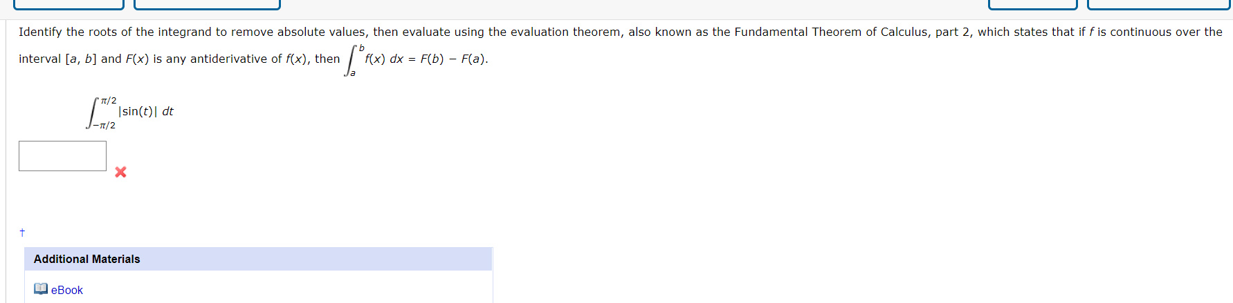 Solved Identify the roots of the integrand to remove | Chegg.com
