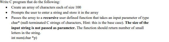 Solved c code use one user-defined function use recursion | Chegg.com