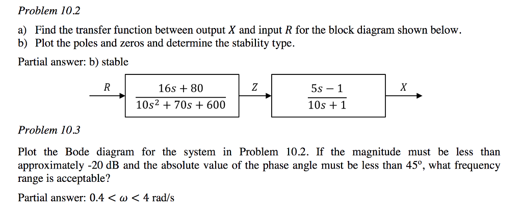 Solved Problem 10.2 a) Find the transfer function between | Chegg.com