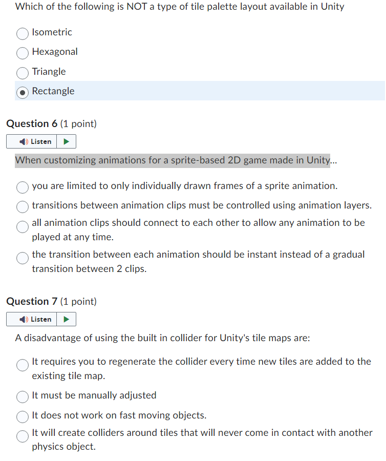 Solved Which of the following is NOT a type of tile palette | Chegg.com
