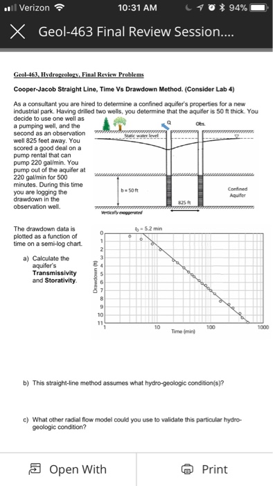 Solved ·'11 Verizon令 10:31 AM Geol-463 Final Review | Chegg.com