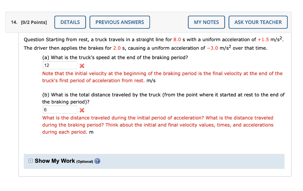 Solved 14. [0/2 Points] DETAILS PREVIOUS ANSWERS MY NOTES | Chegg.com